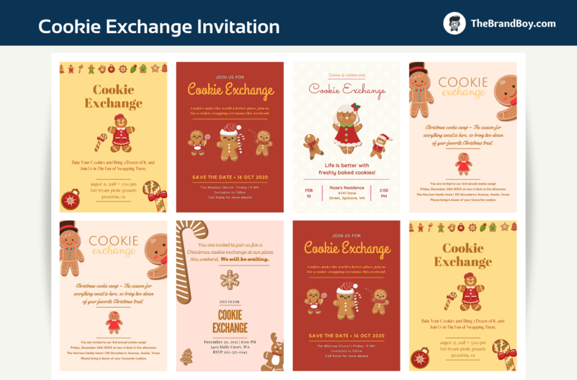 51+ Best Cookie Exchange Invitation Wording Ideas (Free Templates)