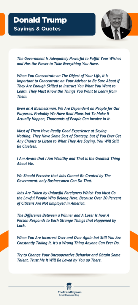 291+ Donald Trump Quotes That Defined a Presidency! (Images) - Thewordyboy