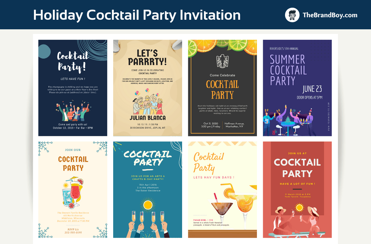 11+ Cocktail Party Invitation Templates (Freemium)